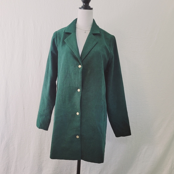 Andree | Jackets & Coats | Andree By Unit Green Womens Button Down ...